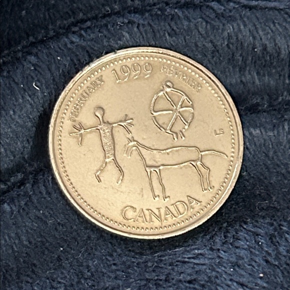 1999 canadian 25 cents | Other | 999 Rare Error On N In Canadian Coin ...